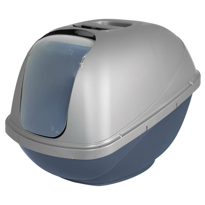Petmate Blue/Grey Basic Hooded Cat Litter Box [Large]