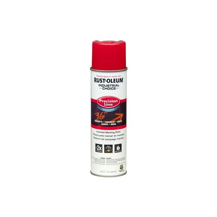Rust-Oleum Water-Based Precision-Line Inverted Red Marking Paint ...