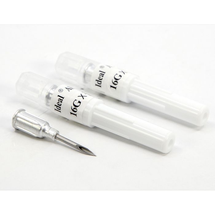 Aluminum Hub Needle 01-AL1658B [16 x 5/8"] (100 ct)