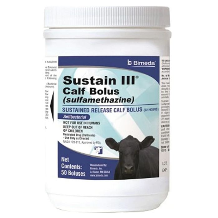 Bimeda -13123 - Sustain III Calf Bolus (50 ct)