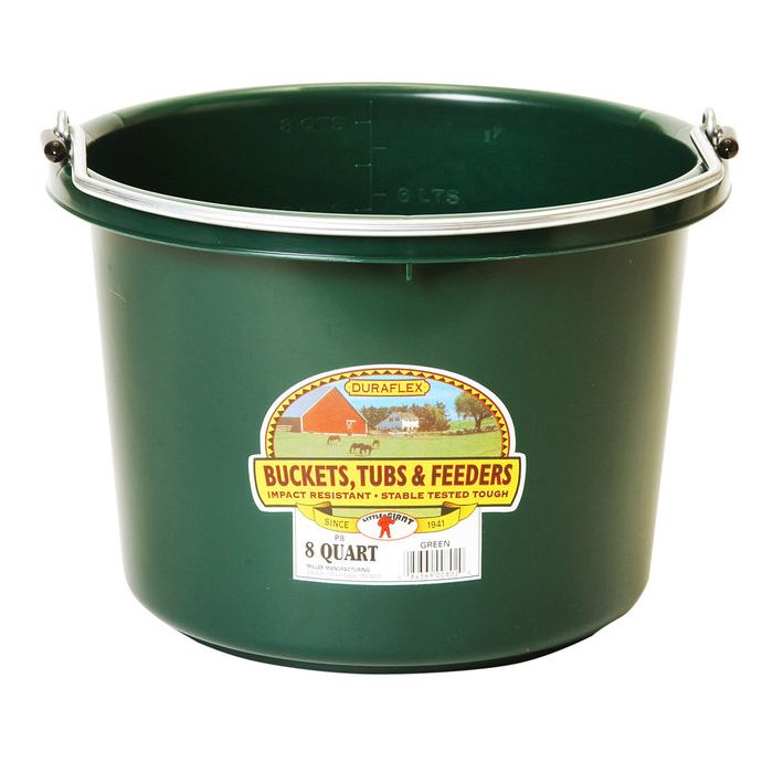 Duraflex 8-Quart Plastic Pail [Green]