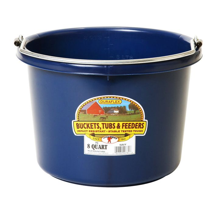 Duraflex 8-Quart Plastic Pail [Navy]