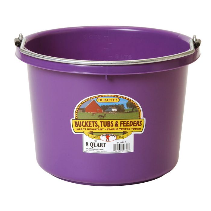 Duraflex 8-Quart Plastic Pail [Purple]