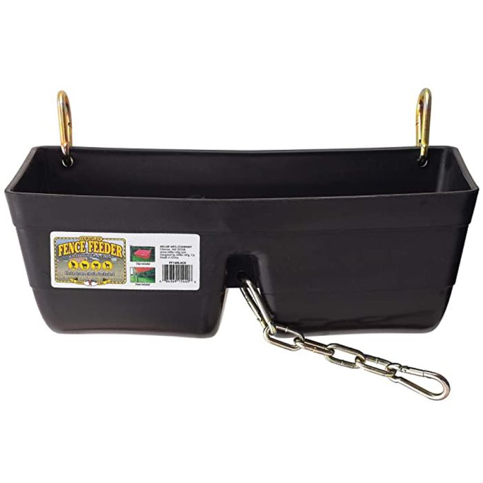 Fence Feeder w/Chain & Clips [Black]