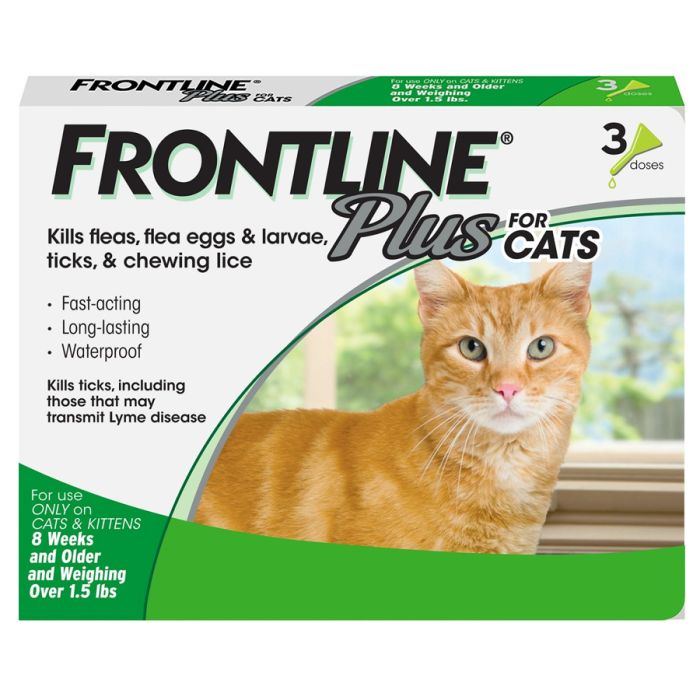 FRONTLINE Plus [Cats/Kittens] (3 Dose)