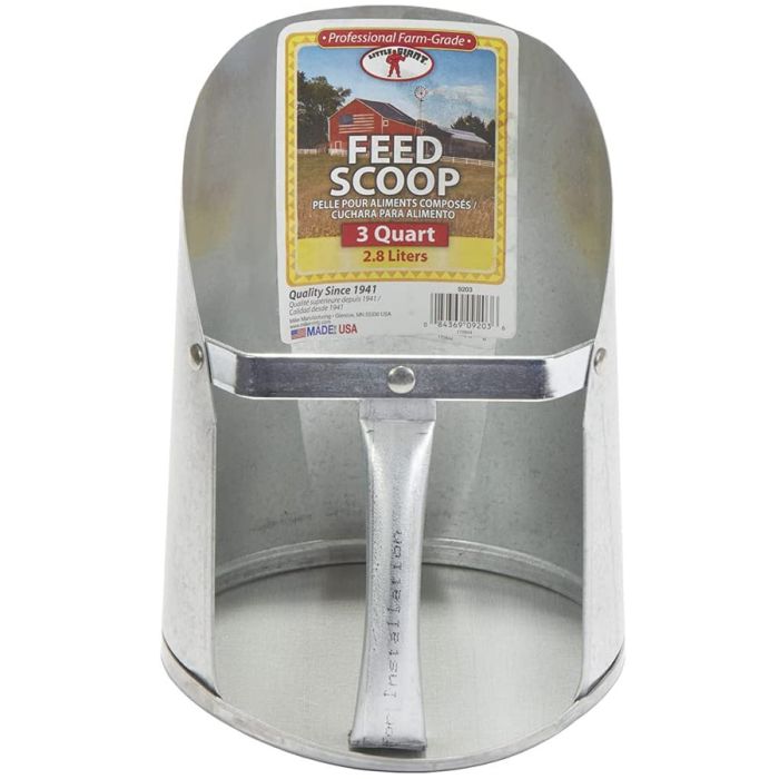 Galvanized Feed Scoop [3 Quart]