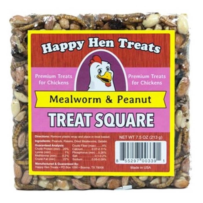 Happy Hen Treats Square Mealworm and Peanut [6 cs]