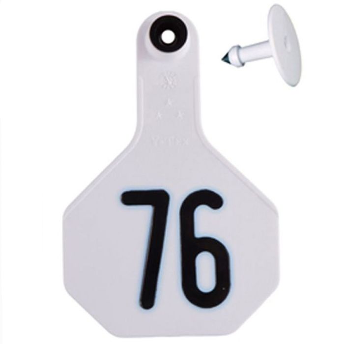 Y-Tex 7700151 Medium Three Star Numbered Female Ear Tag and Male Ear ...
