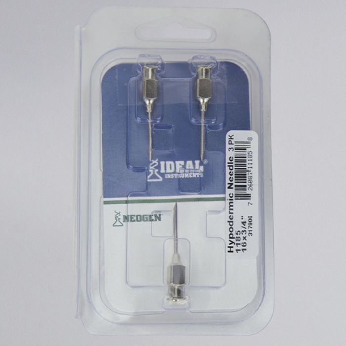 Neogen 043-1185 Stainless Steel Needles [16 x 3/4"] (3 ct)