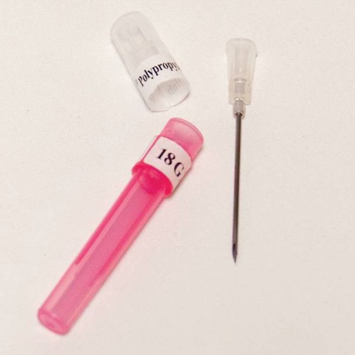 Neogen 043-9355 Disposable Poly Hub Needle [18 x 1"] (25 ct)