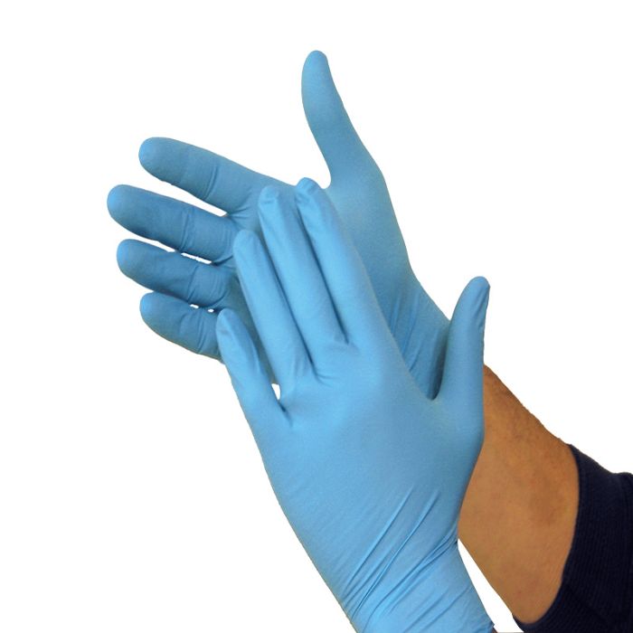 Sentry Super Flex Blue Nitrile Gloves, Small, [100ct]