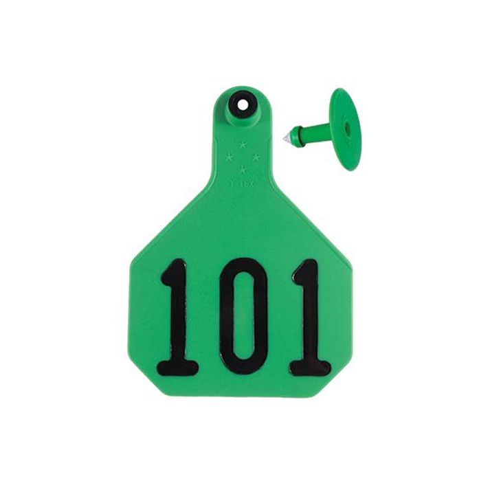 Y-Tex 7910076 Large Four Star Numbered Female Ear Tag and Male Ear Tag ...