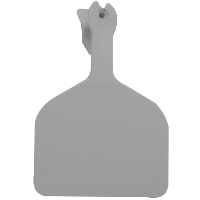 Z-Tag Blank Cow Ear Tags for Feedlot (Gray) [50 ct]